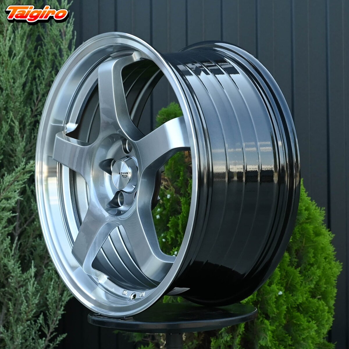 Комплект литых дисков R17 Advan GT 7.5J ET38 5*100 Темный хром (F153)