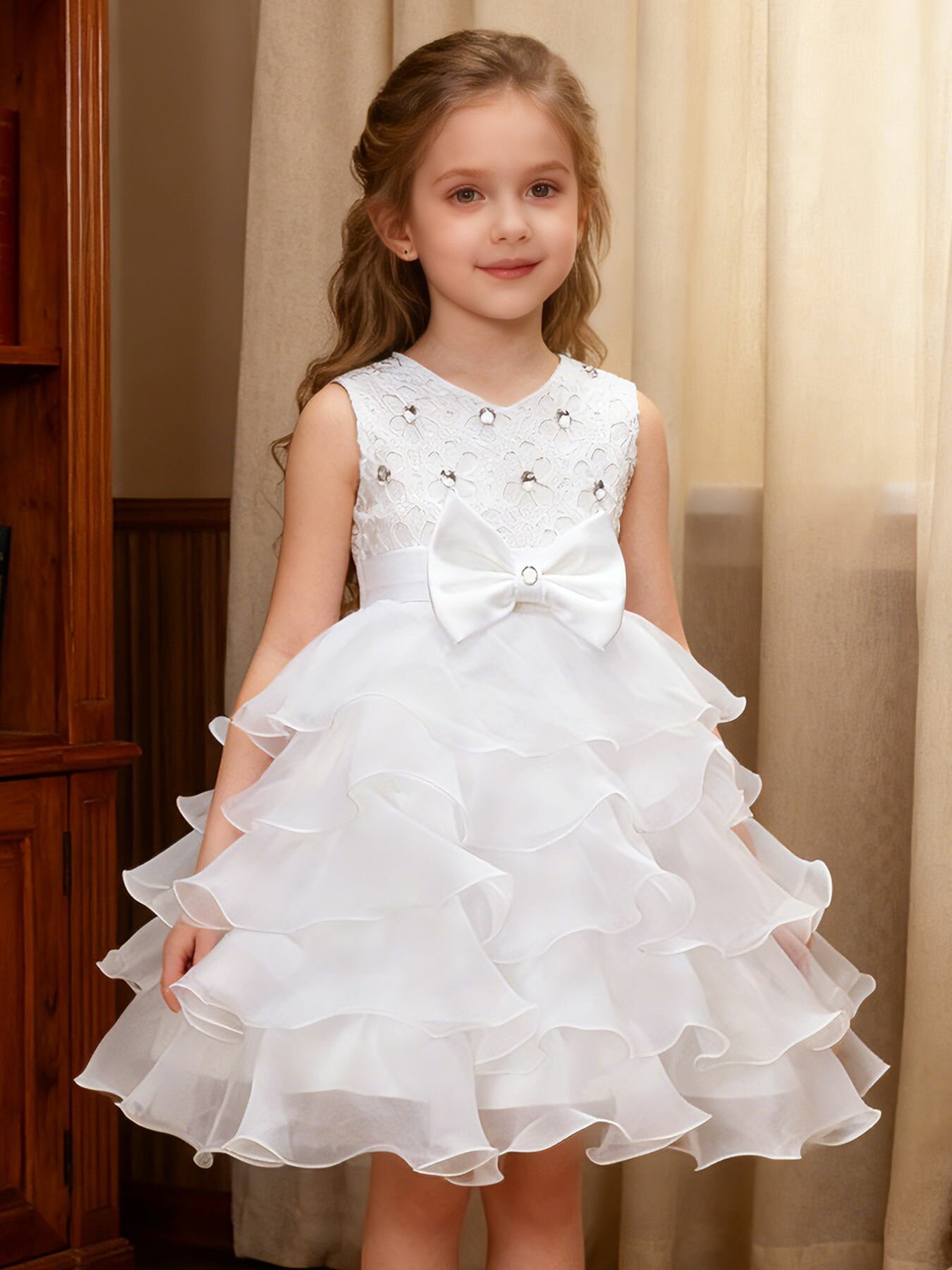 Платье ROMIKY Весна-лето 2025, размер 4Y（14-17KG）