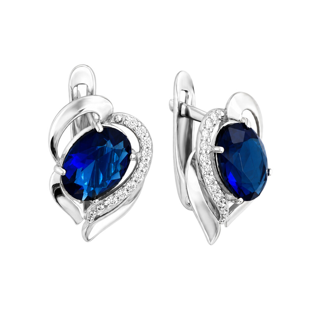 серьги из серебра