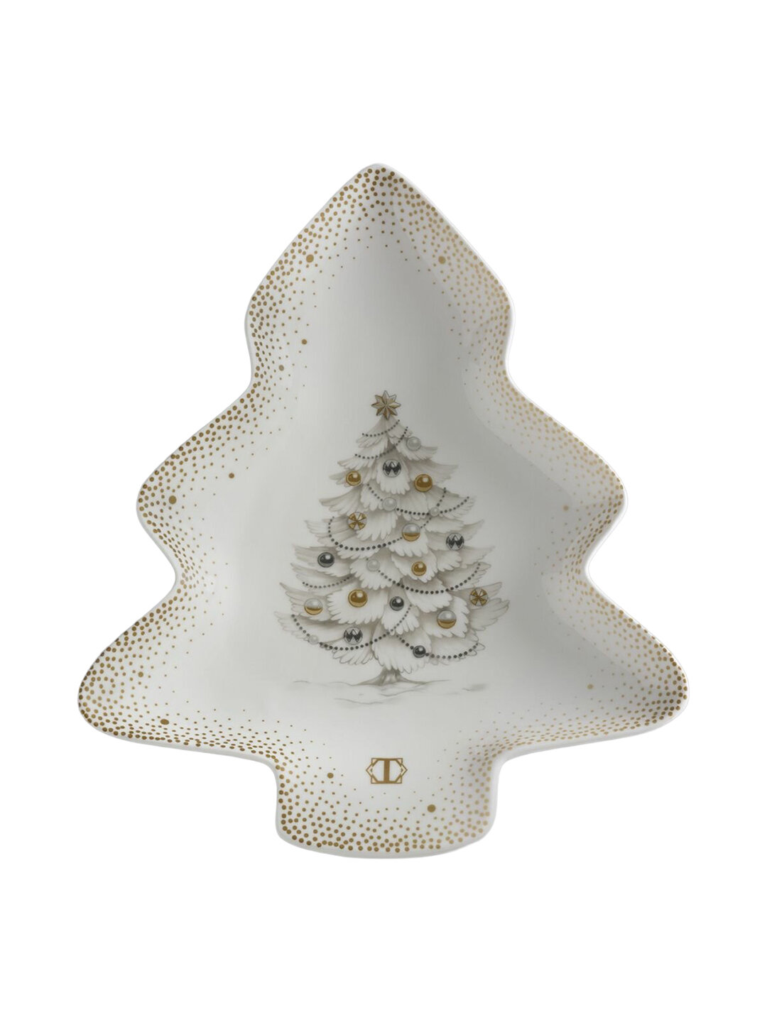 Togas Блюдо для сервировки "Селестия" новогодняя коллекция, фарфор, 23 см