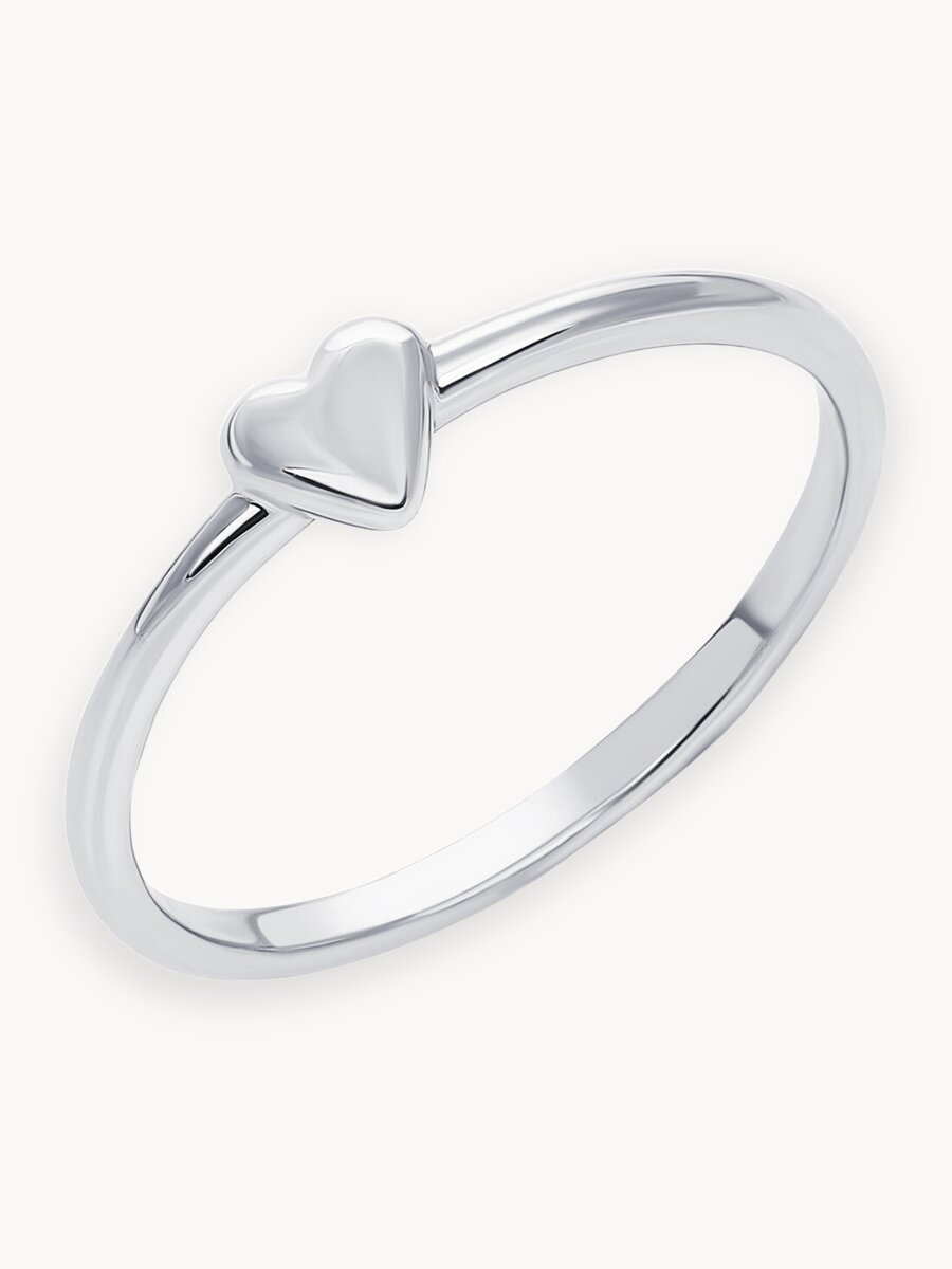 Кольцо тонкое, серебро, 925 проба, родирование