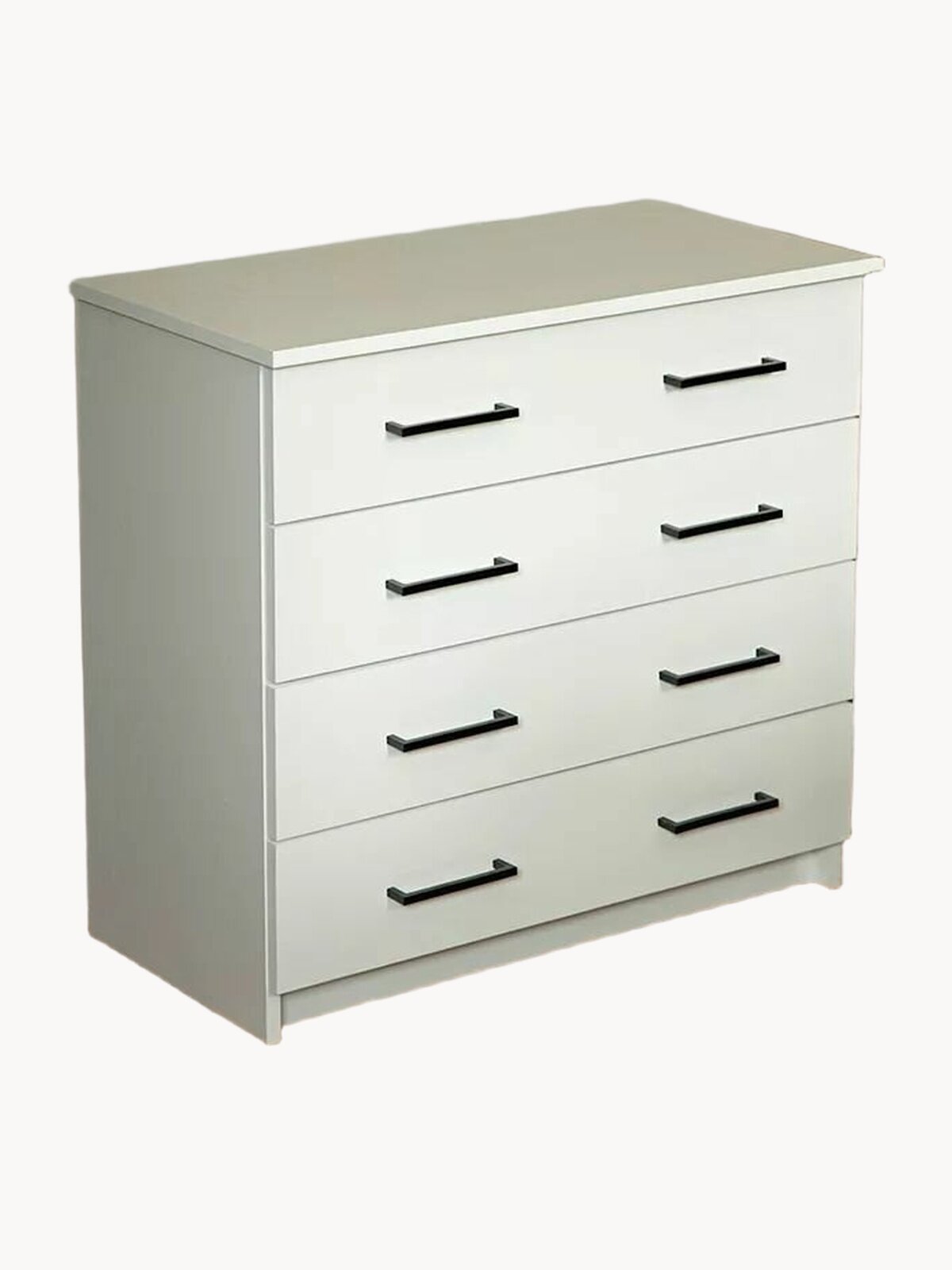 Комод с ящиками белый из дерева в стиле лофт, для одежды и хранения вещей