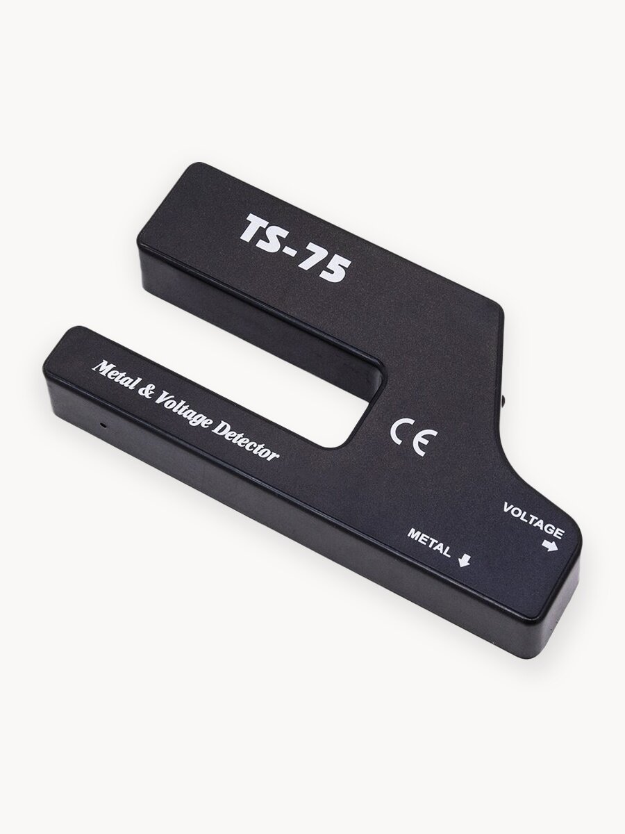 Детектор скрытой электропроводки Stud Finder TS75, работа от батарейки Крона, световая/звуковая индикация