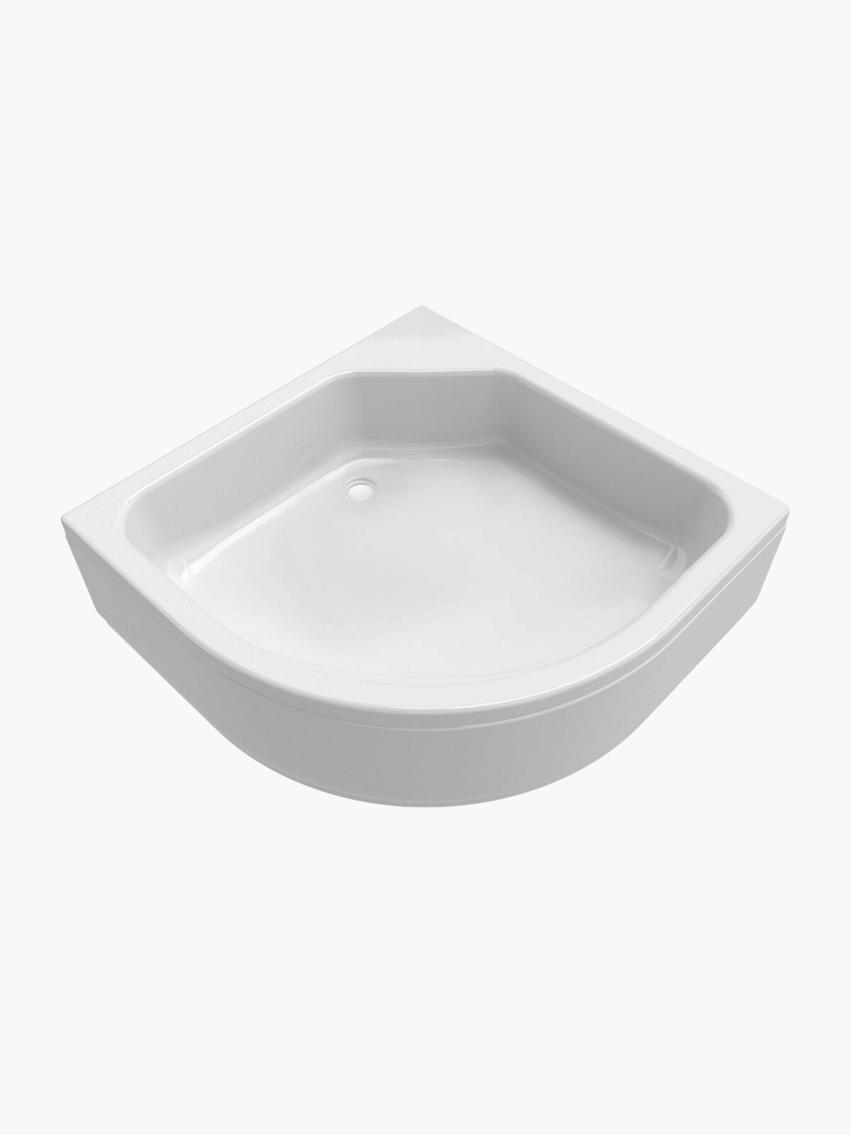 Душевой поддон ARAGUT 90x90, акриловый, средний, полукруг