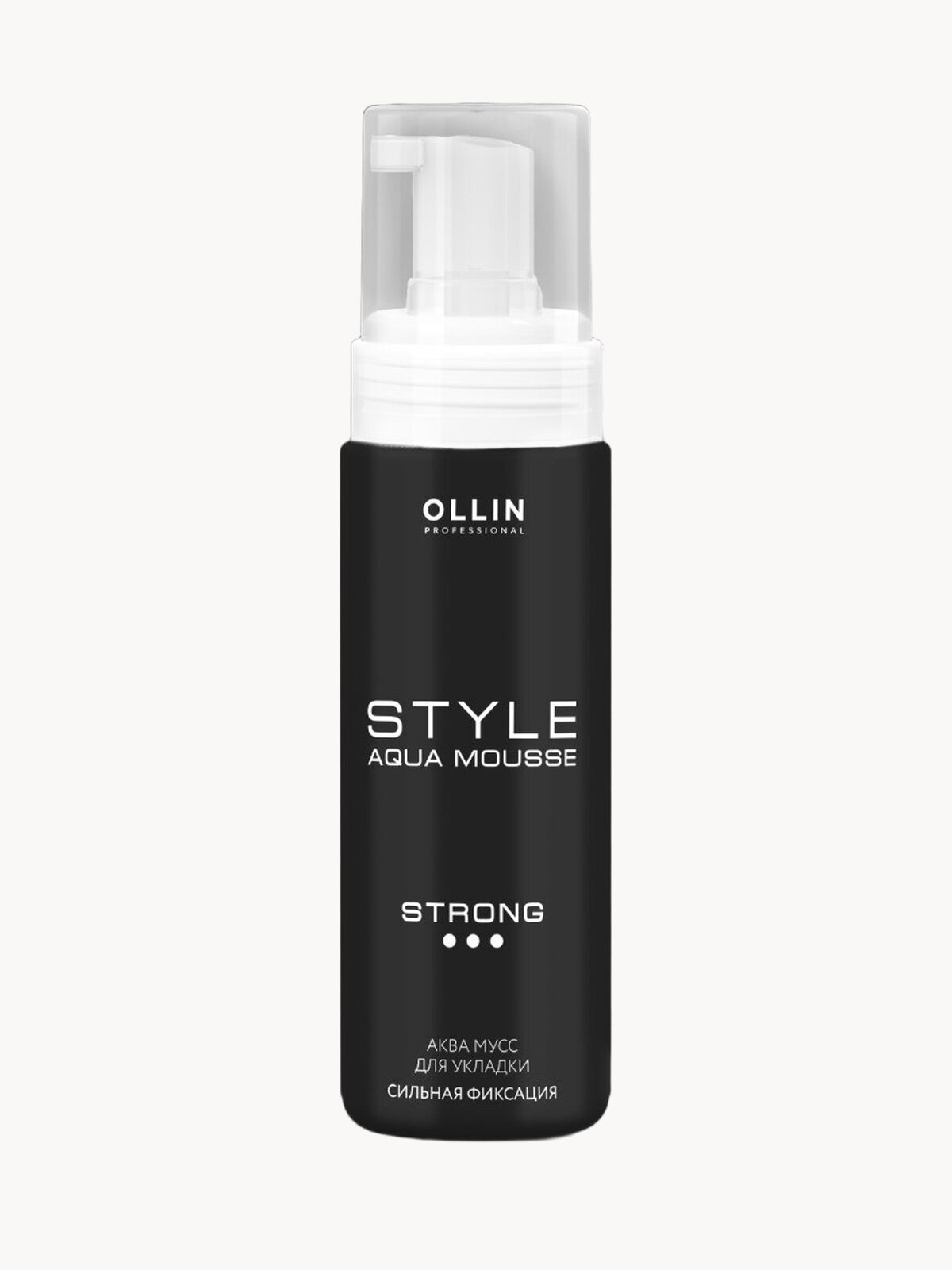 Аква мусс для объема и укладки волос OLLIN PROFESSIONAL Style volume strong сильной фиксации 150 мл
