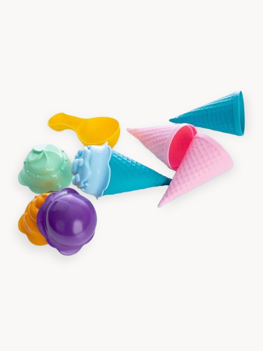 Песочный набор "Формочки Мороженое"детские для лепки из песка от бренда Fancy Baby разноцветный