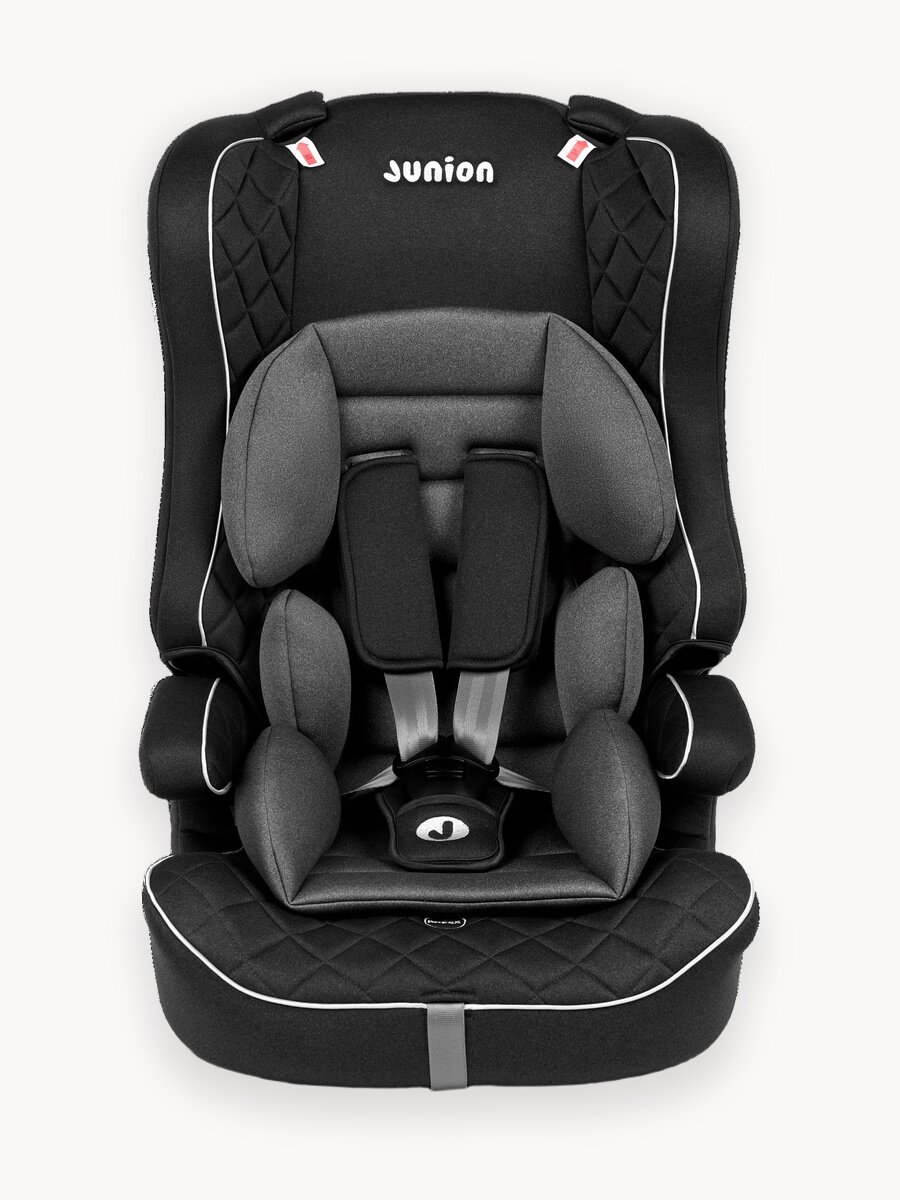 Автокресло Junion Dino группа 1/2/3 (9-36 кг), съемный чехол, чёрный