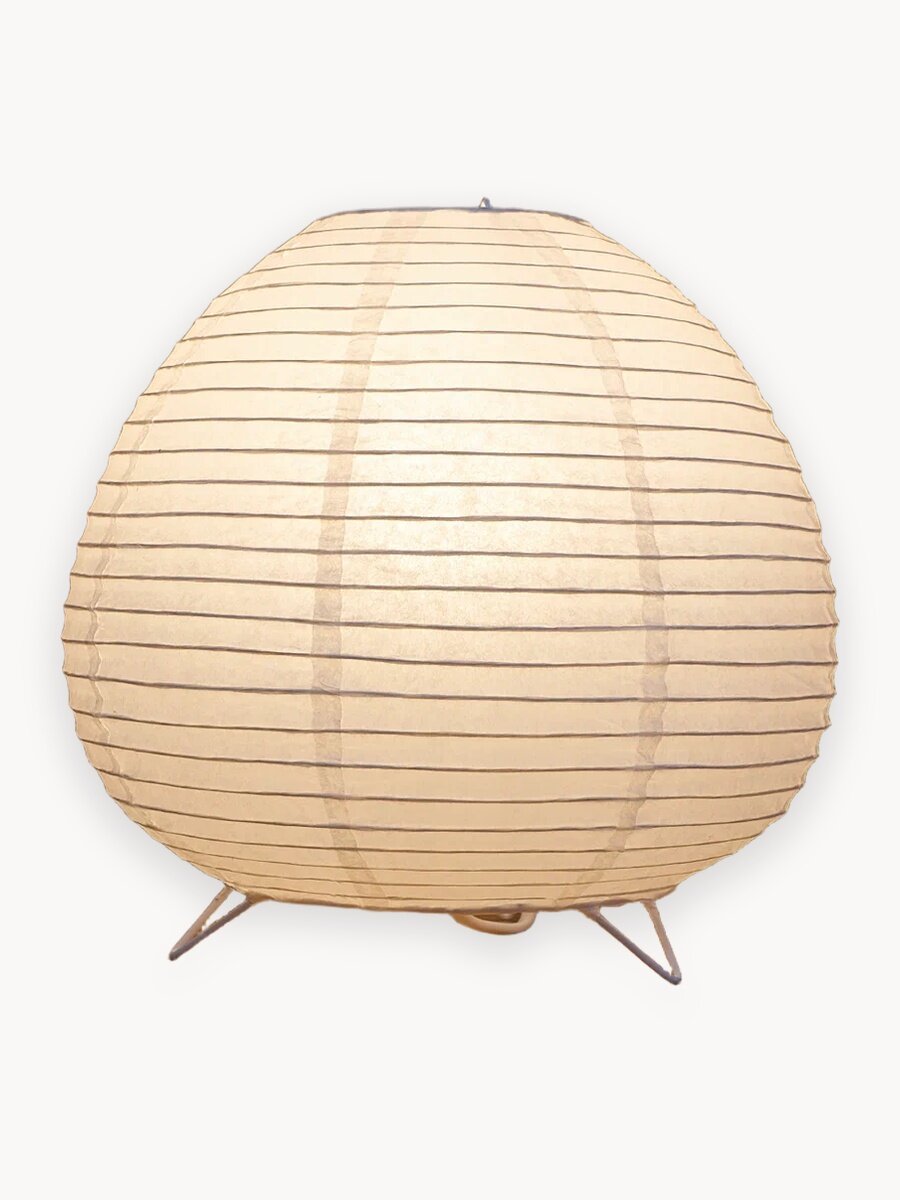 Светильник настольный для спальни декоративный с бумажным абажуром