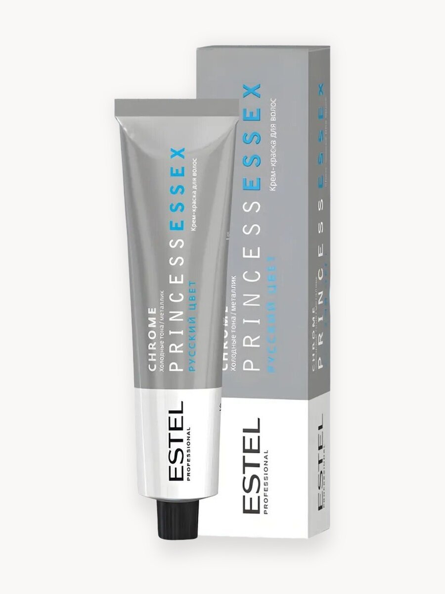ESTEL Крем-краска PRINCESS ESSEX для окрашивания волос CHROME, 6/11 Темно-русый пепельный интенсивный, 60 мл