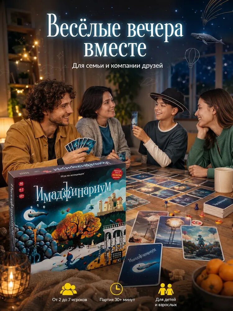 Базовый Имаджинариум, качественная игра ассоциаций