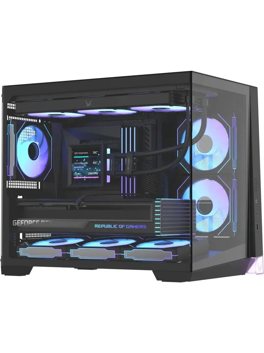 Компьютерный корпус CRYSTAL Z4M PLUS BLACK