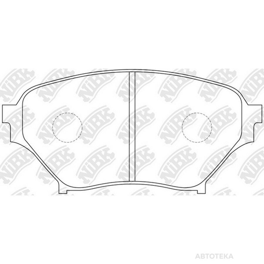 PN5486 ! Выведено из ассортимента Тормозные колодки дисковые MAZDA MX-5 1.6 NIBK 385 NIBK PN5486