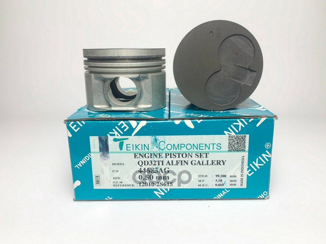 Комплект поршней qd32ti(4шт. без колец) TEIKIN арт. 44683AG050
