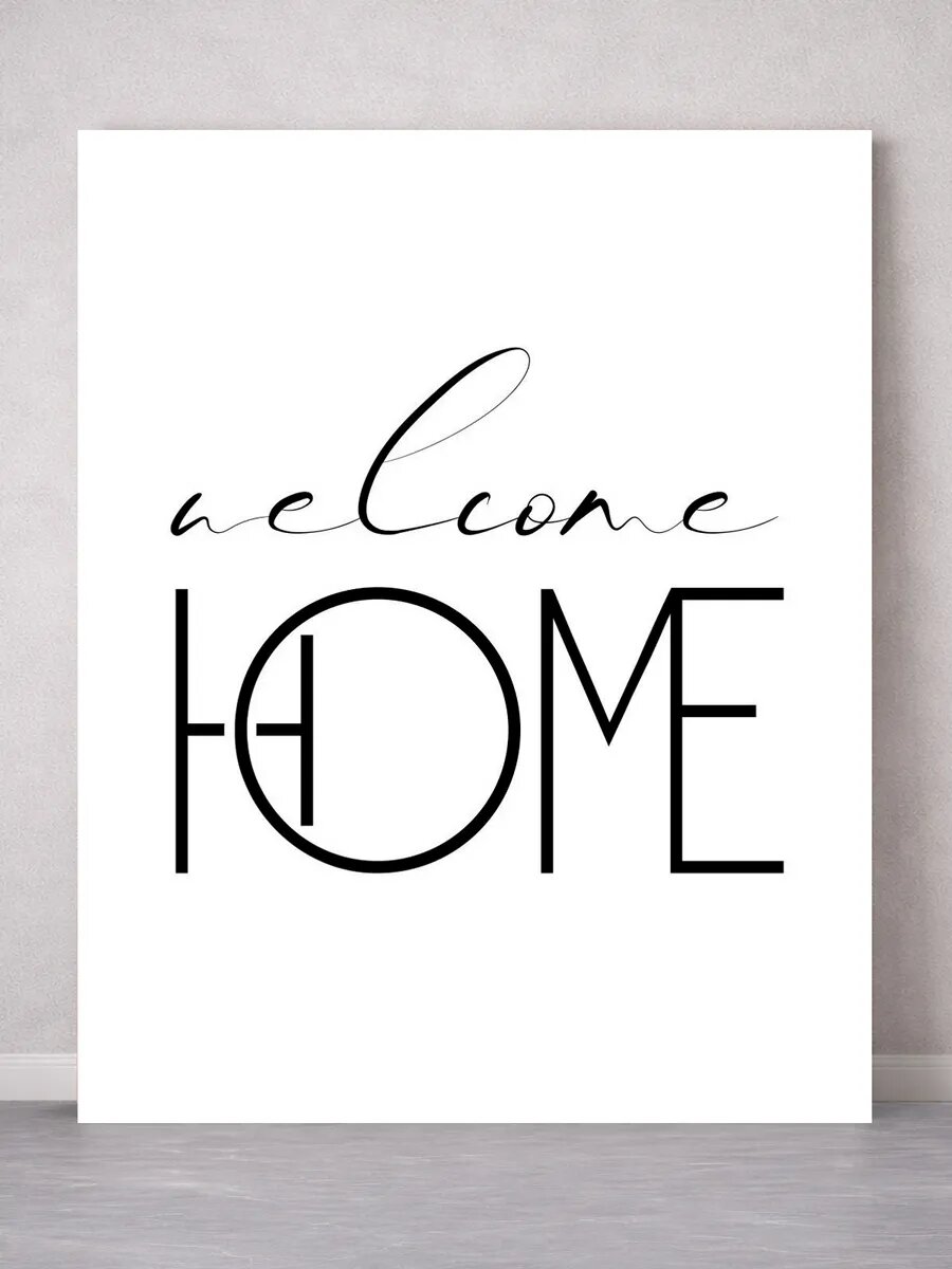 Картина на стену 40х50 см Welcome home