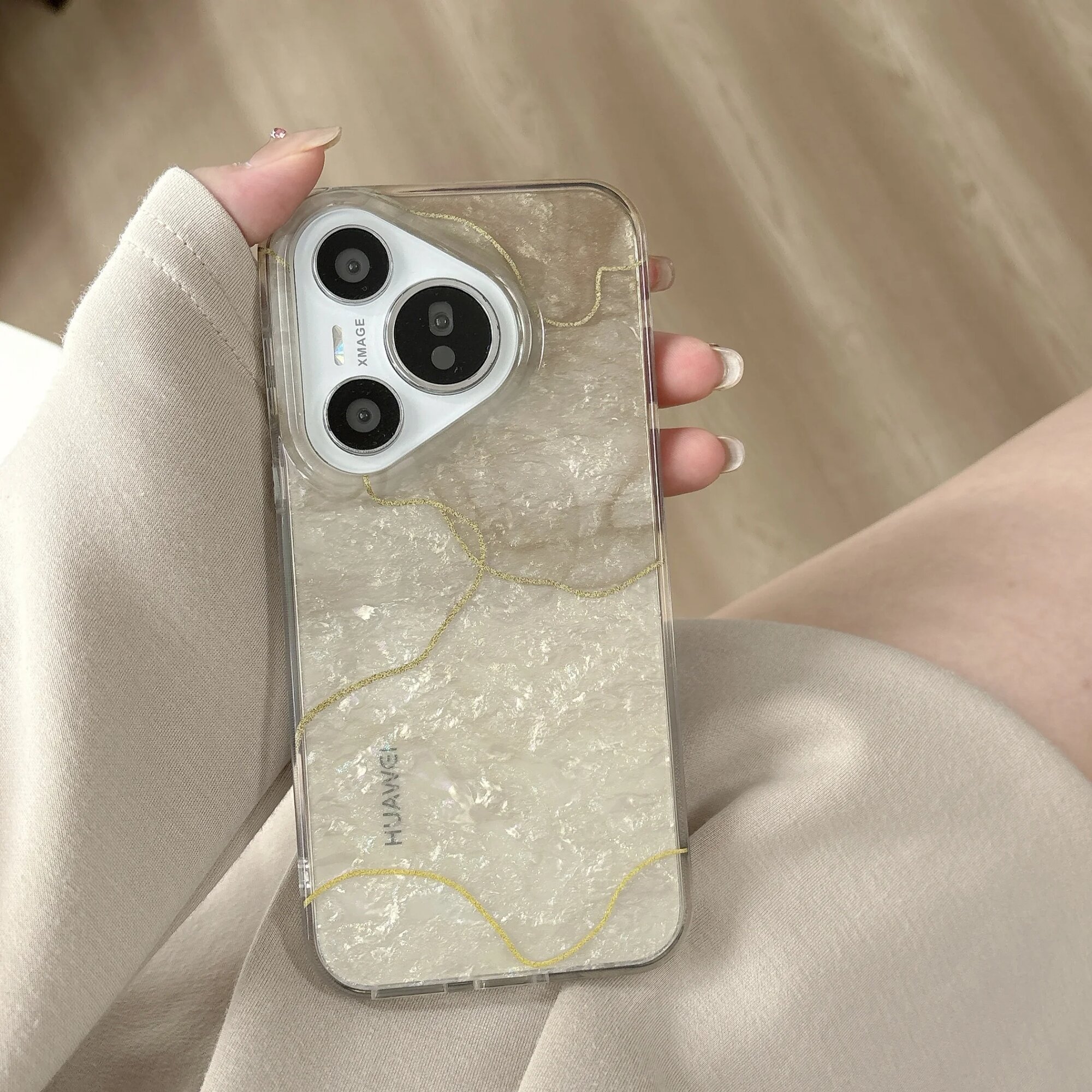 Чехол HUAWEI Pura 90S Pro Max, золотой, акрил