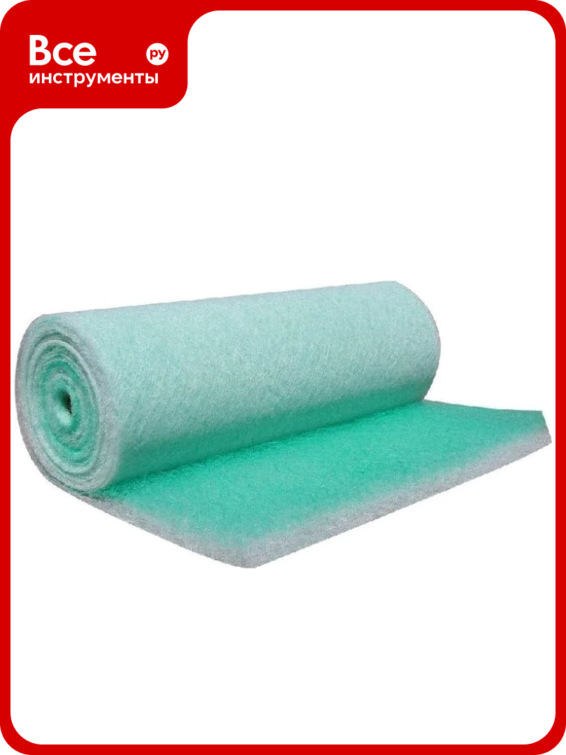 Напольный фильтр из стекловолокна для эффективной фильтрации воздуха, снижение уровня пыли и загрязняющих частиц, термостойкость до 100°C