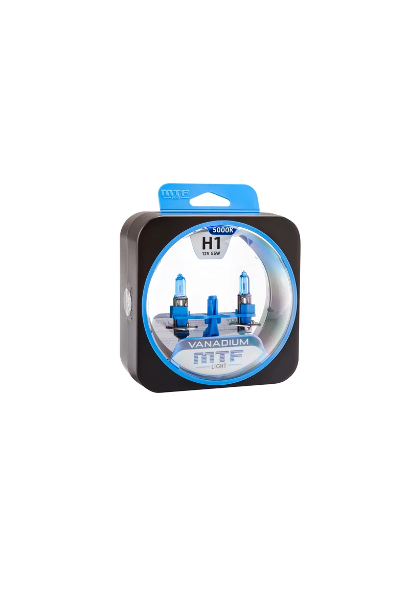 Галогеновые лампы MTF light Vanadium 5000K H1 55W 12V (2 лампы)