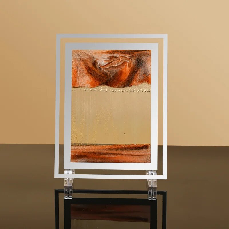 Декоративные песочные часы стеклянные 5inch, Желтый