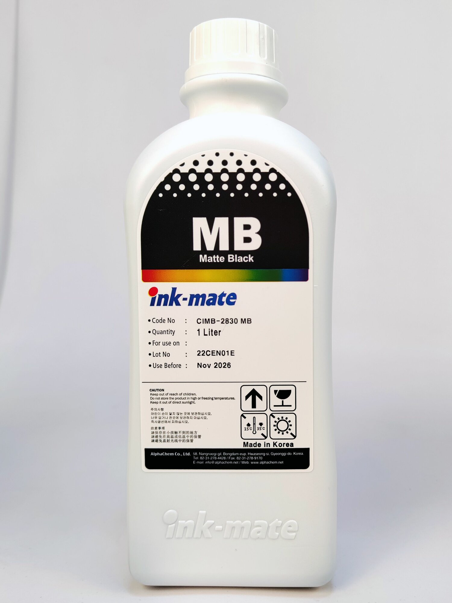 Чернила Ink-Mate для Canon imagePROGRAF TM-200, 255, 240 и TM-300, 340, 350 на картриджи PFI-120 320 MBK пигментные