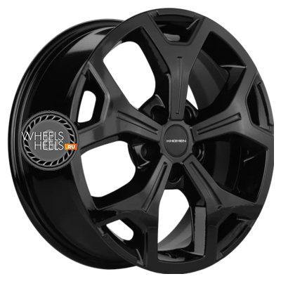 Диск автомобильный литой Khomen Wheels KHW1710 (Coolray) 17x6.5 5x114.3 et45 dia54.1 Black