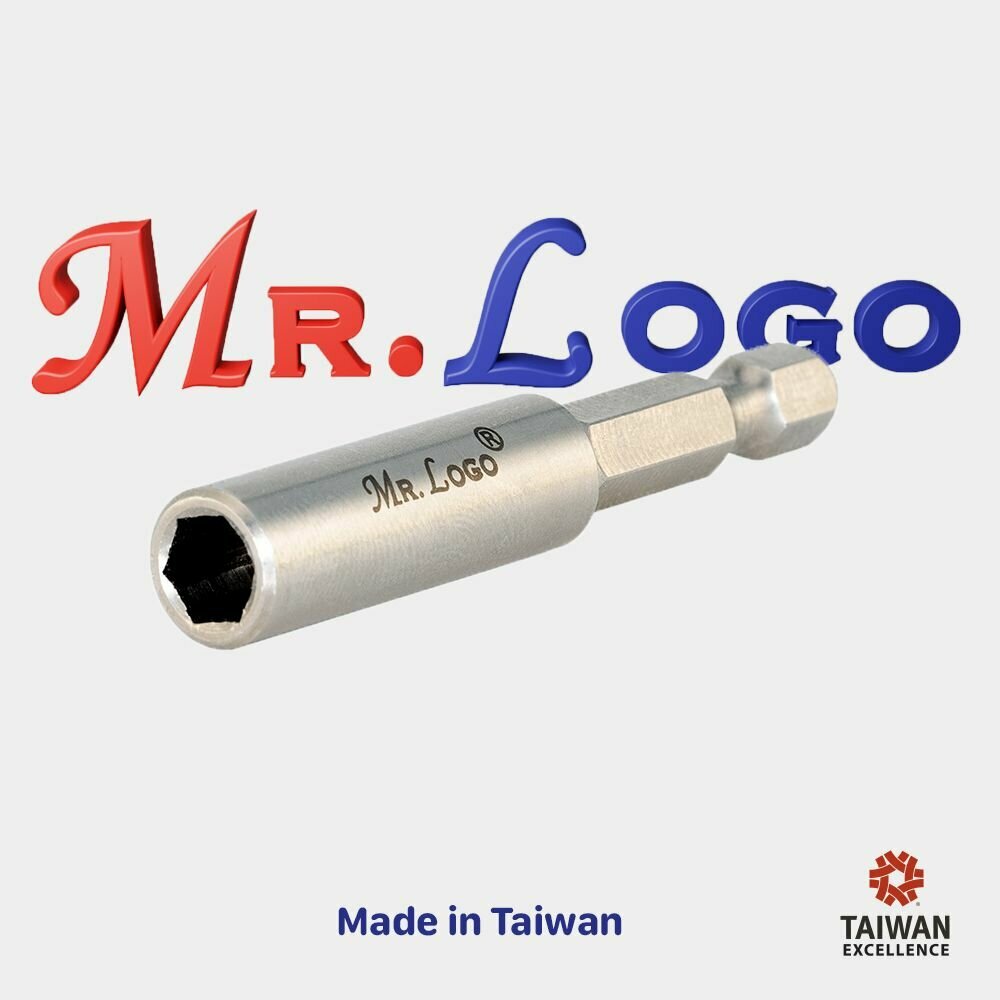 Битодержатель с магнитом для бит Mr.Logo BH060SM-1. Нержавеющая сталь. 60 мм