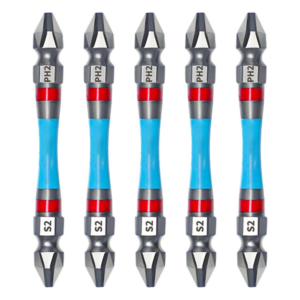 Набор магнитных бит из стали с высоким сопротивлением крутящему моменту и двухсторонним дизайном