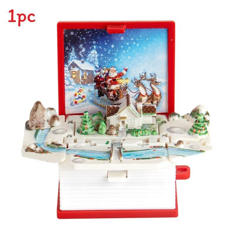 3d pop up scene toy book keychain with panda design for mind relaxation and gift for teens style 21