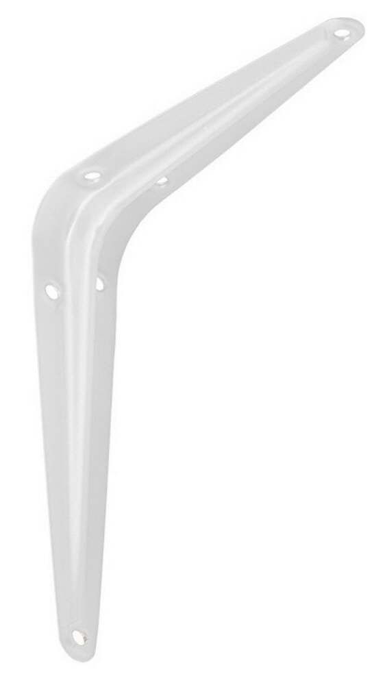 Кронштейн для полки Rock Solid Connection / Рок Солид Конекшн Domax WS 350 стальной, белый, 350×300мм / держатель