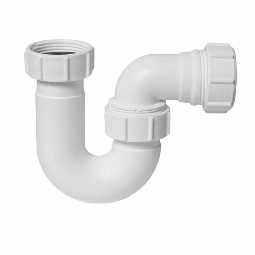 Сифон для раковины McAlpine 1 1/4х32 мм без выпуска с соединением 32 мм белый MRBD1