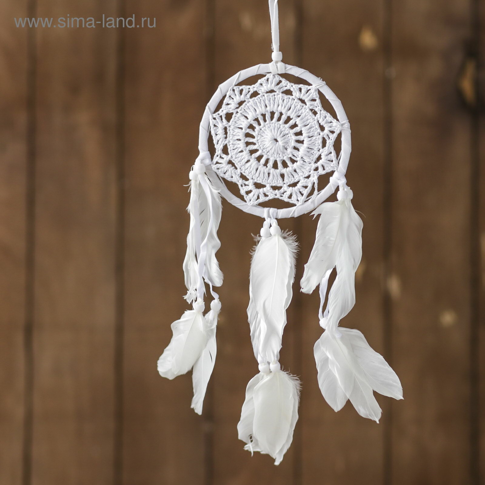 Ловец снов "Чистота", 0.7x12x40 см, белый, цвет: белый, особенности ловцов снов: без особенностей