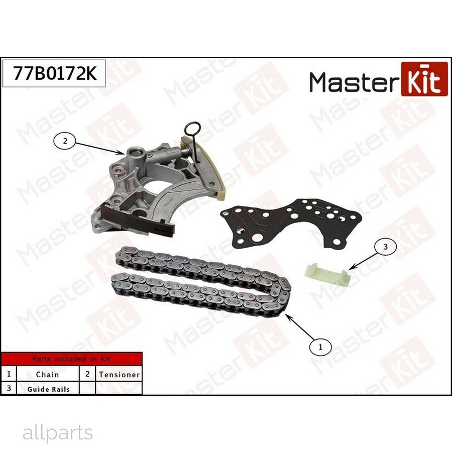 MASTERKIT 77B0172K 77B0172K Комплект цепи распредвала VAG CAUA BAR