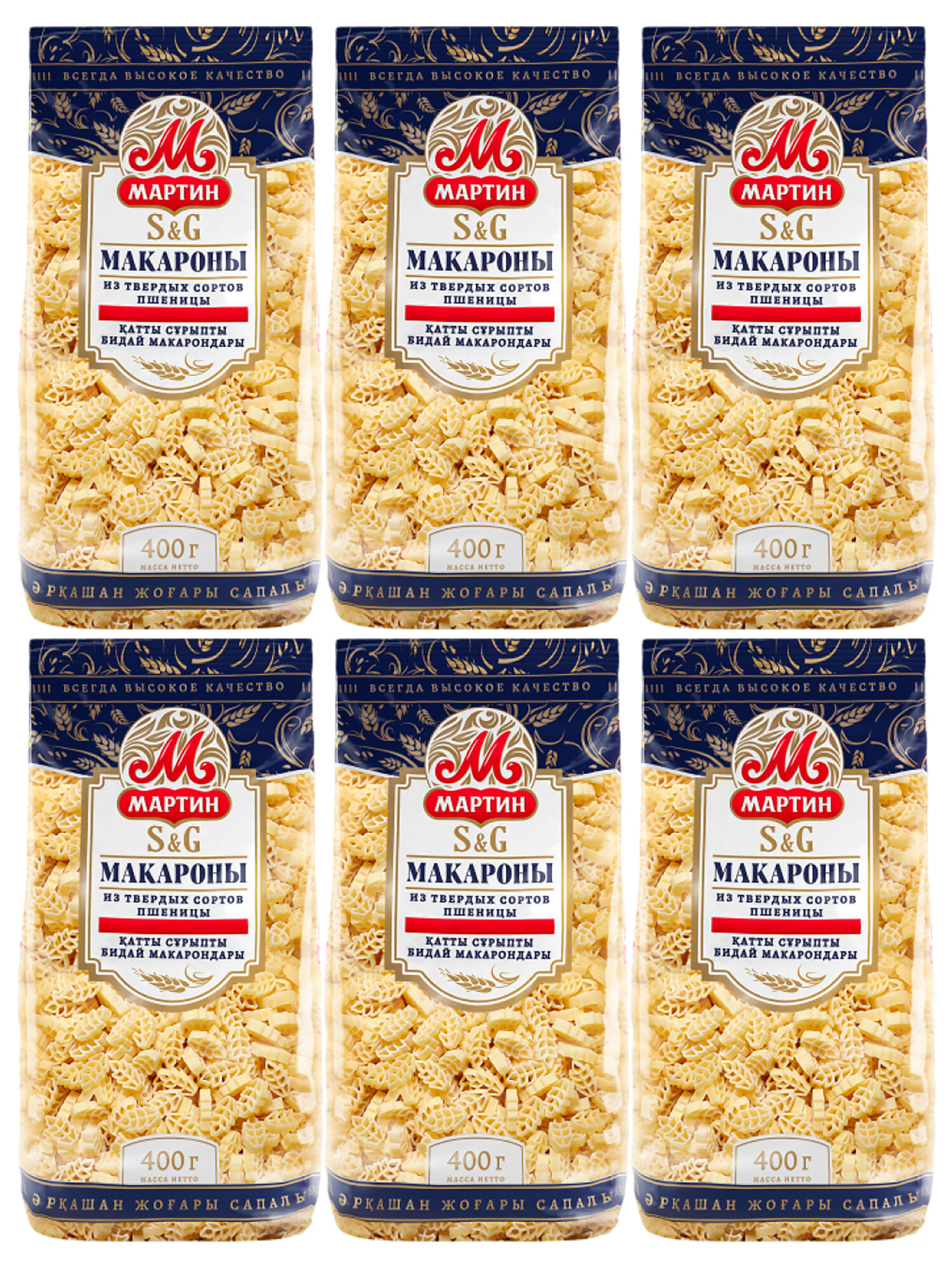 Макароны От Мартина Листики, 400г х 6ш. Группа А