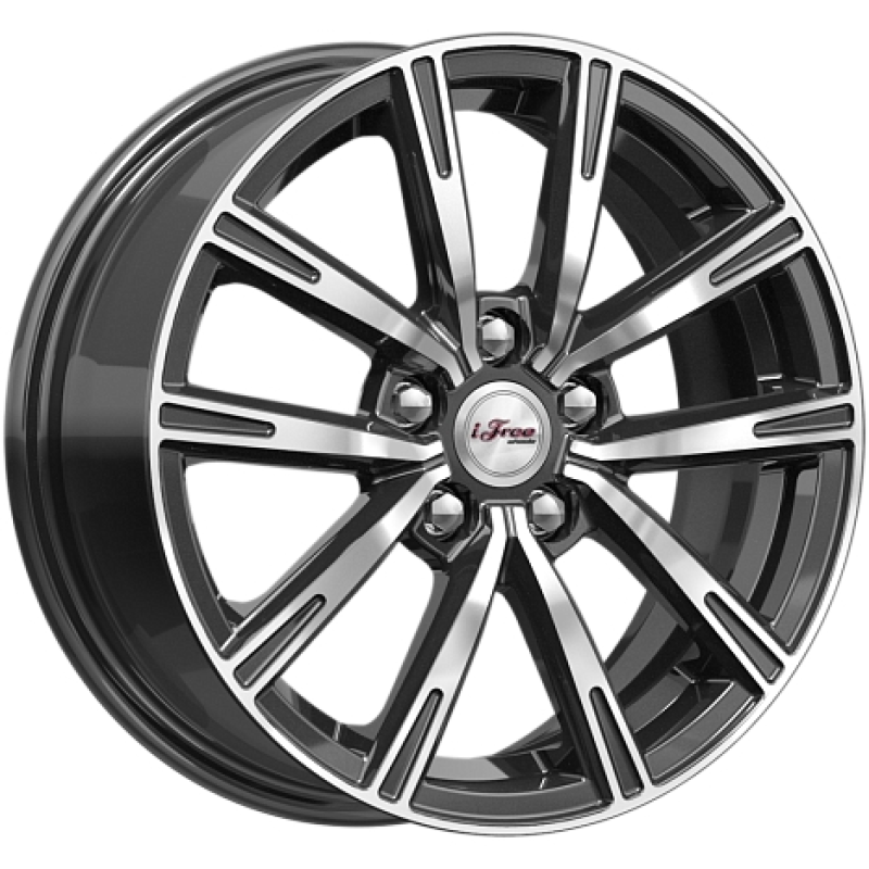 Диск колесный iFree Драйвер 6,0x15 5x100 Dia57.1 ET40 цвет Блэк Джек (Черный алмаз)