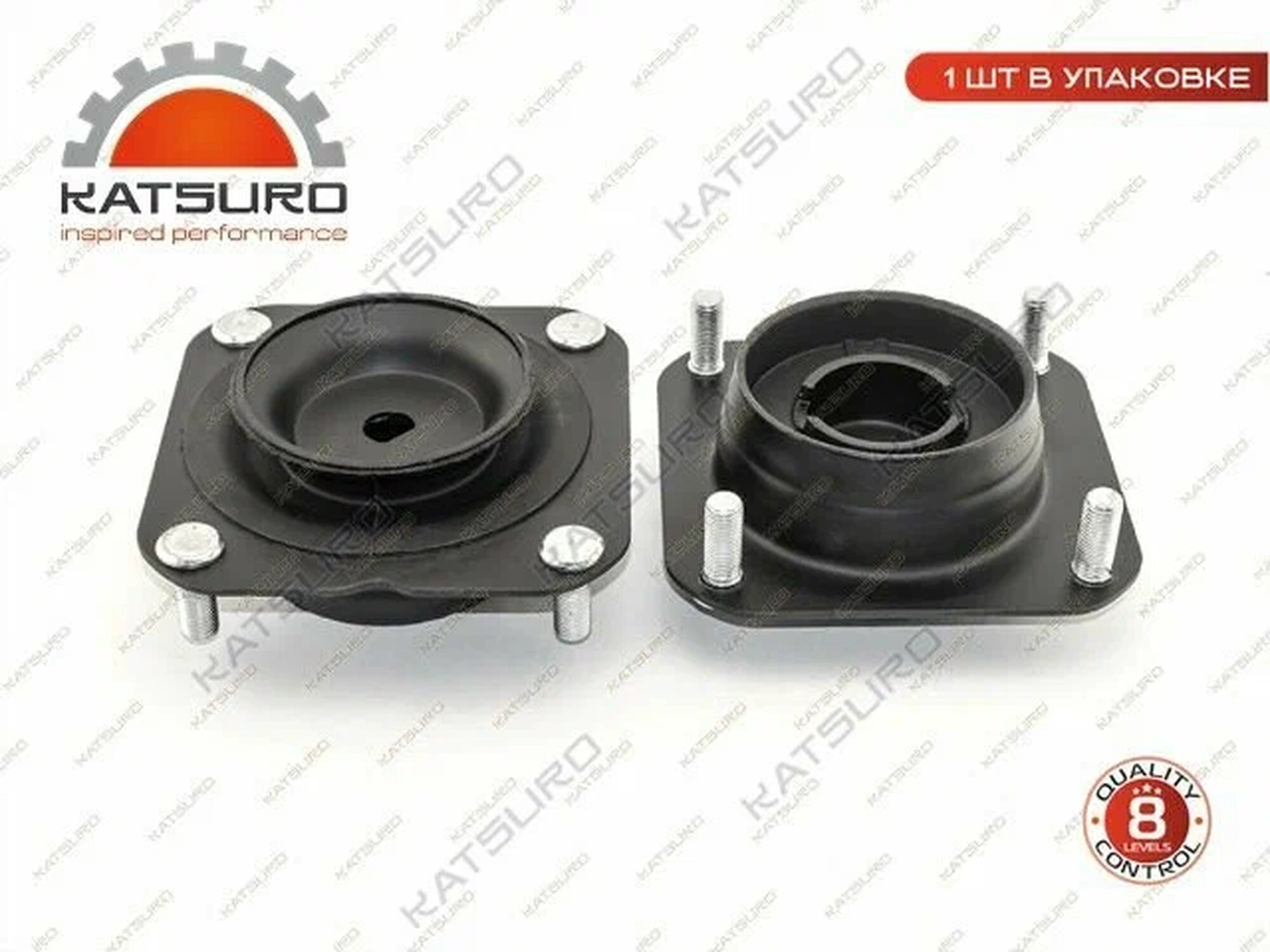Опора амортизатора KATSURO KAT0842MAZ, для MAZDA 6/CAPELLA, передняя, резина/сталь