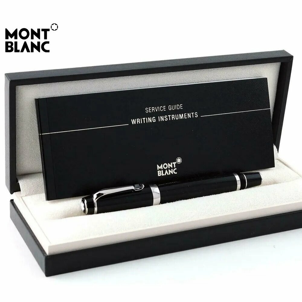Montblanc Ручка Роллер, толщина линии: 0.7 мм, цвет: Черный, 1 шт.