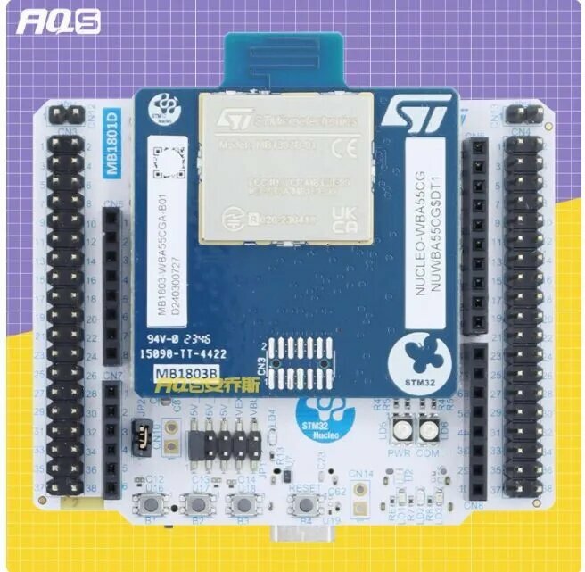 1шт ST NUCLEO-WBA55CG STM32WBA55CG - макетная плата для разработки Bluetooth с низким энергопотреблением