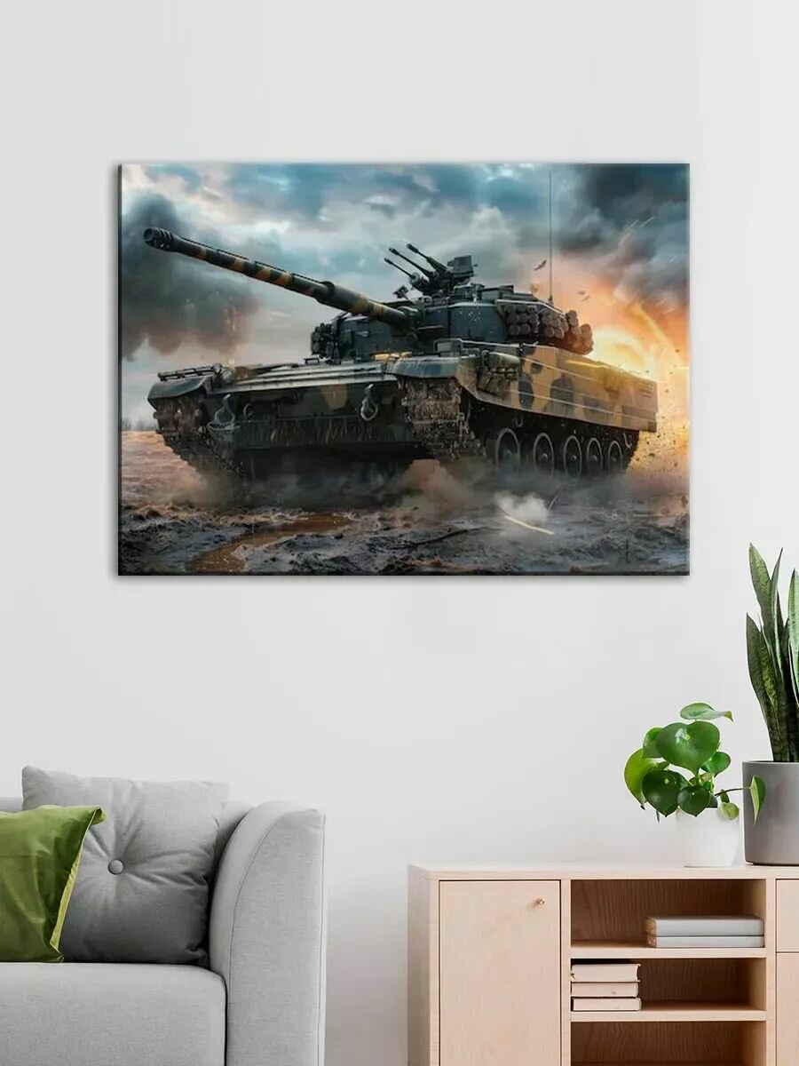 Картина на стену "Танки", 40х30 см