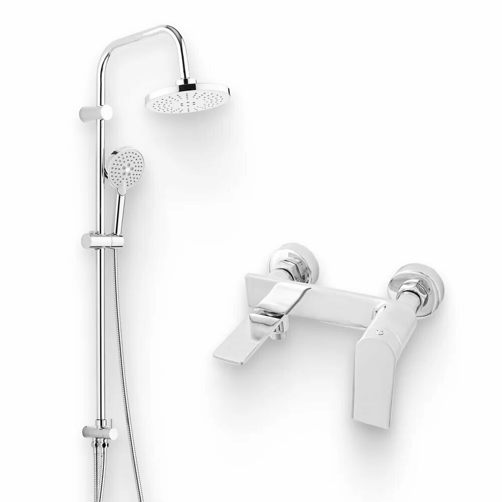 Душевой комплект Смеситель Orange Berni M09-100cr / Стойка O-Shower OW02