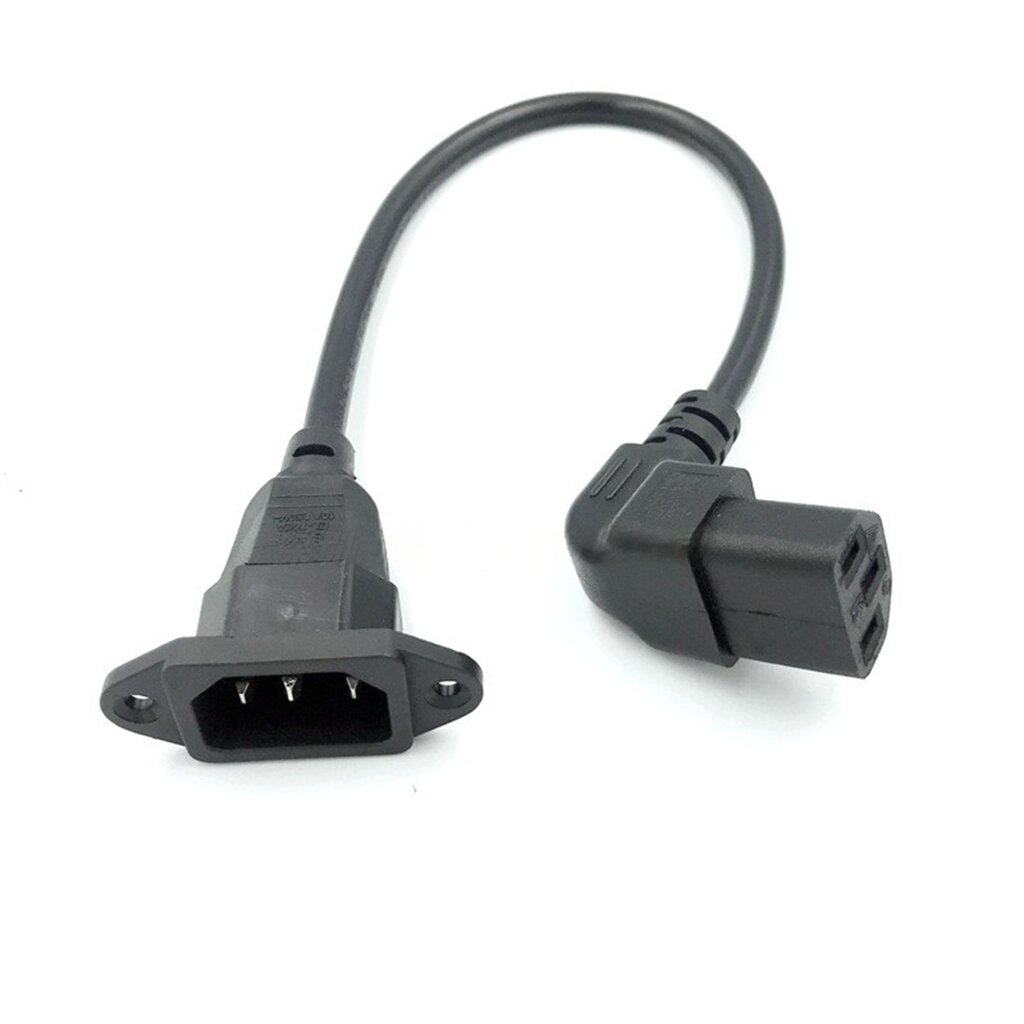 Суффикс продукта с ушками C14 для сгиба под прямым углом C13 вилка шнура питания 20 см