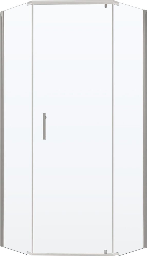 Душевой уголок Niagara Nova NG-6634-08 без поддона, стеклянный, 100x100, с распашными дверями, пятиугольный