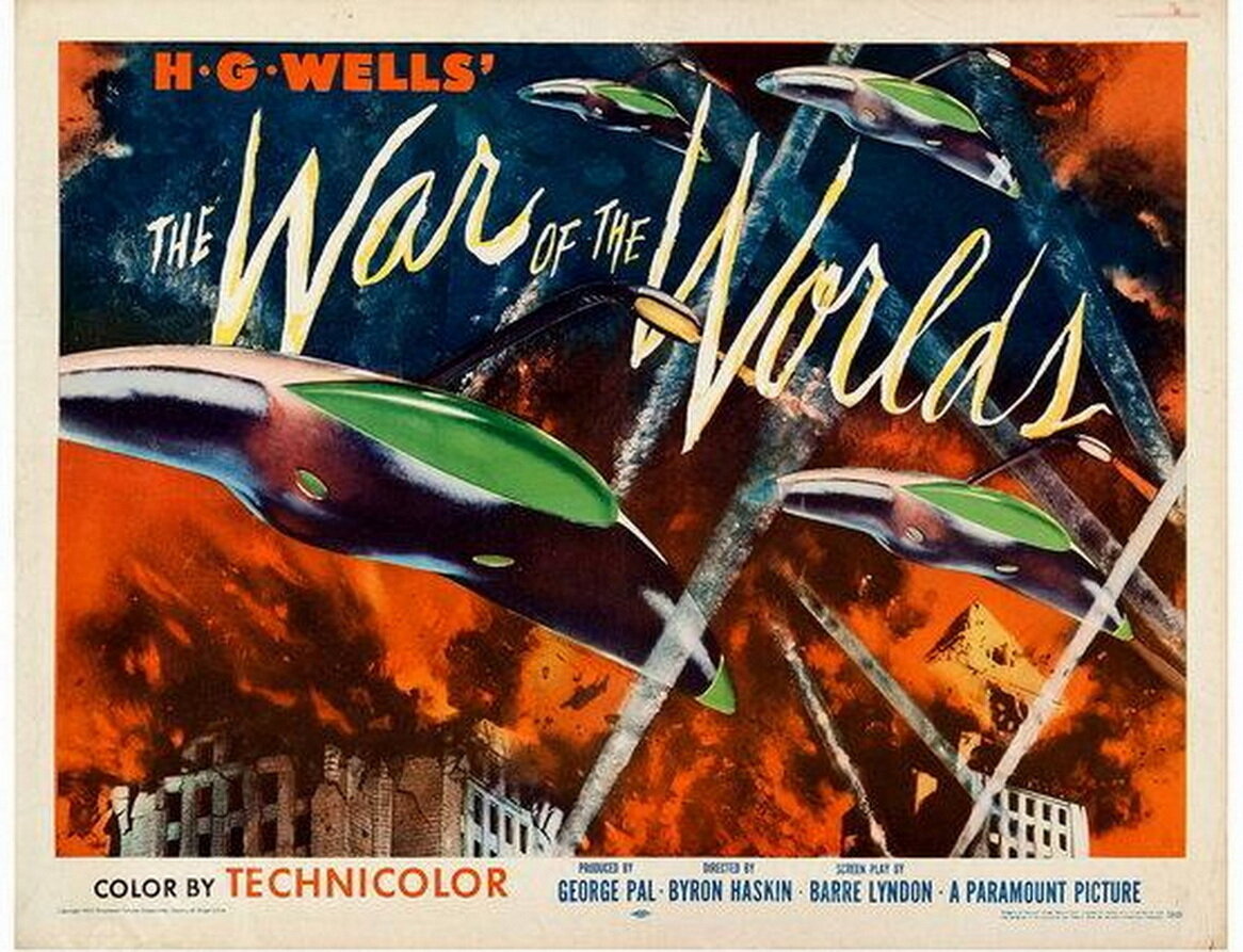 Плакат, постер Война миров (фильм) на бумаге, размер 42х60см