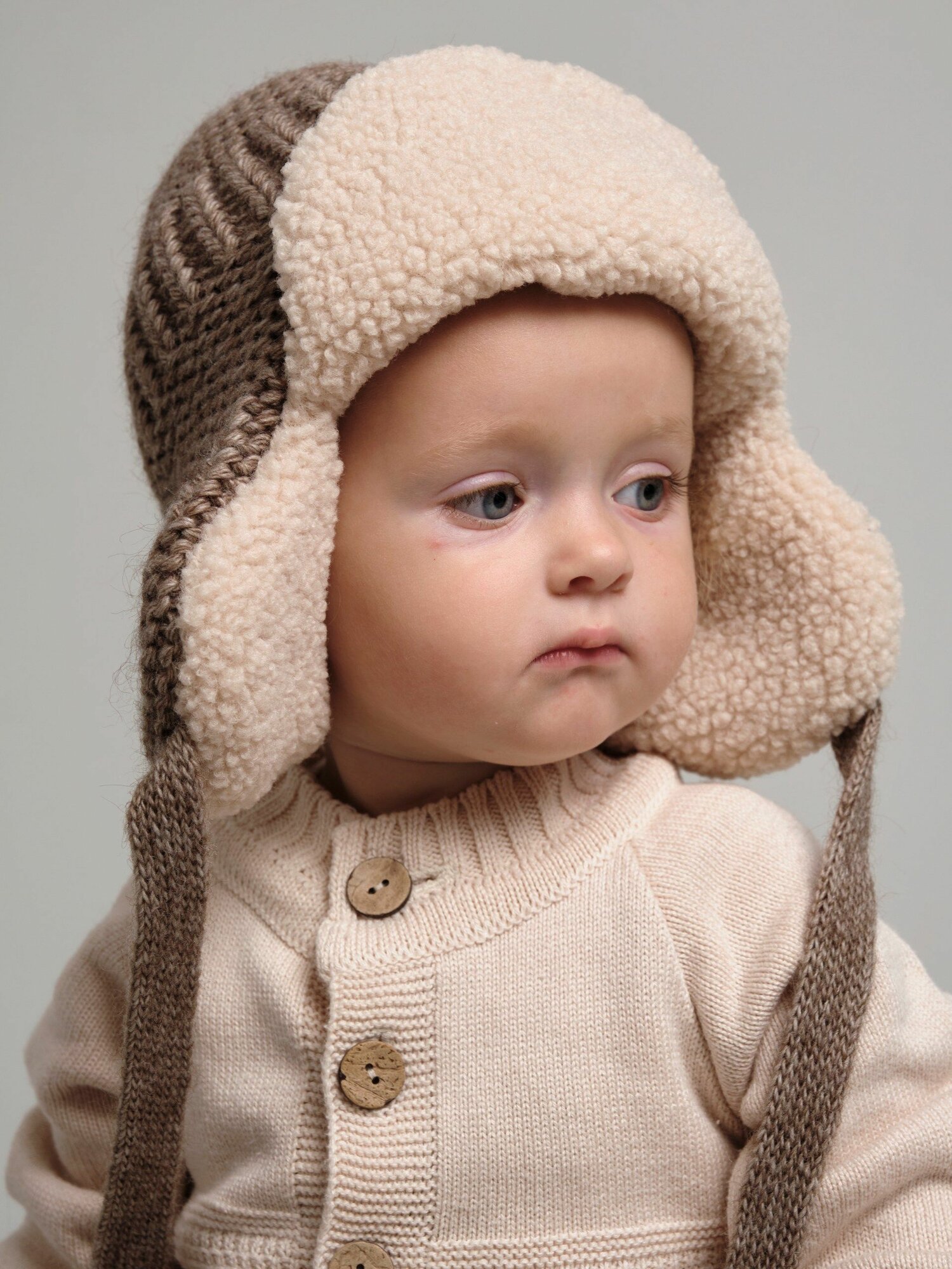 Шапка-ушанка для новорожденного (10 мес. - 2 года) для мальчиков