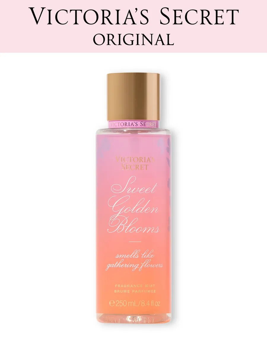 Мист Victoria's Secret "Sweet Golden Blooms", цветочный, гурманский аромат, 250мл