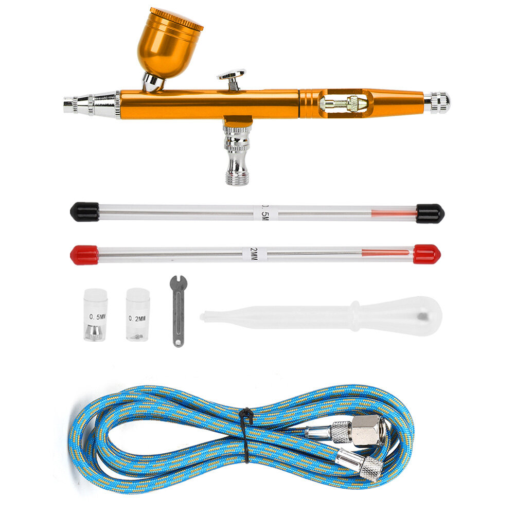 AR130K 0,3 мм сопло спрей -пистолет пневматический распылитель распылитель для пистолета DIY Art Airbrush Toolgold