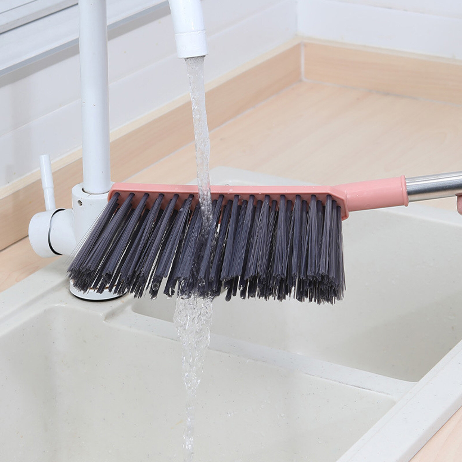 Щетки для чистки ручных метел с длинной ручкой, мягкая щетина, щетка для подметания кровати, бытовая щетка для пыли для домашнего использования