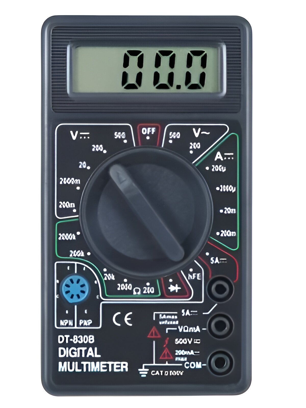 Мультиметр цифровой DT830B Netko, с защитой от перегрузок, ЖК дисплей