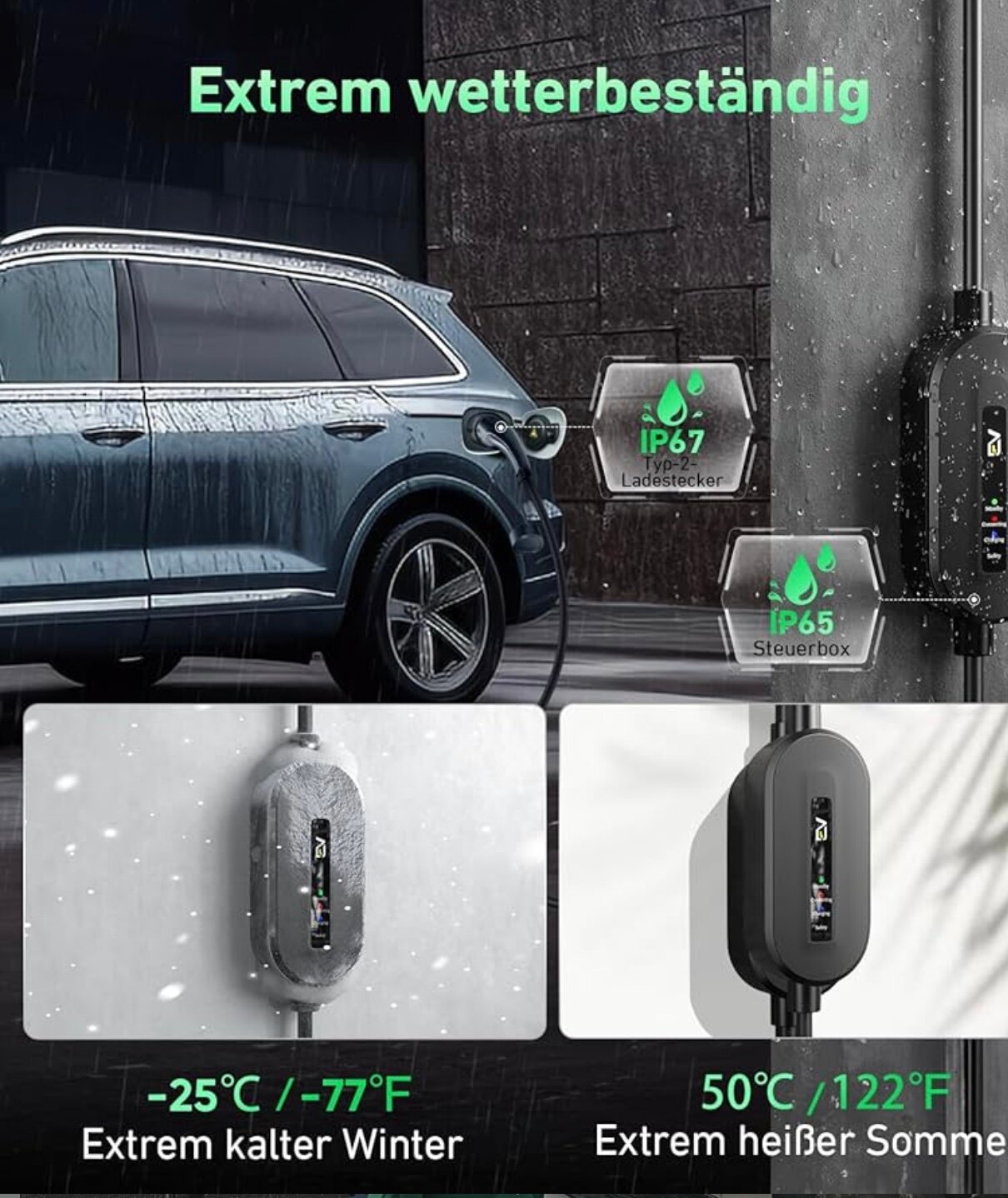 Зарядное устройство для электромобилей "Универсальное", черное 2.5 кВт