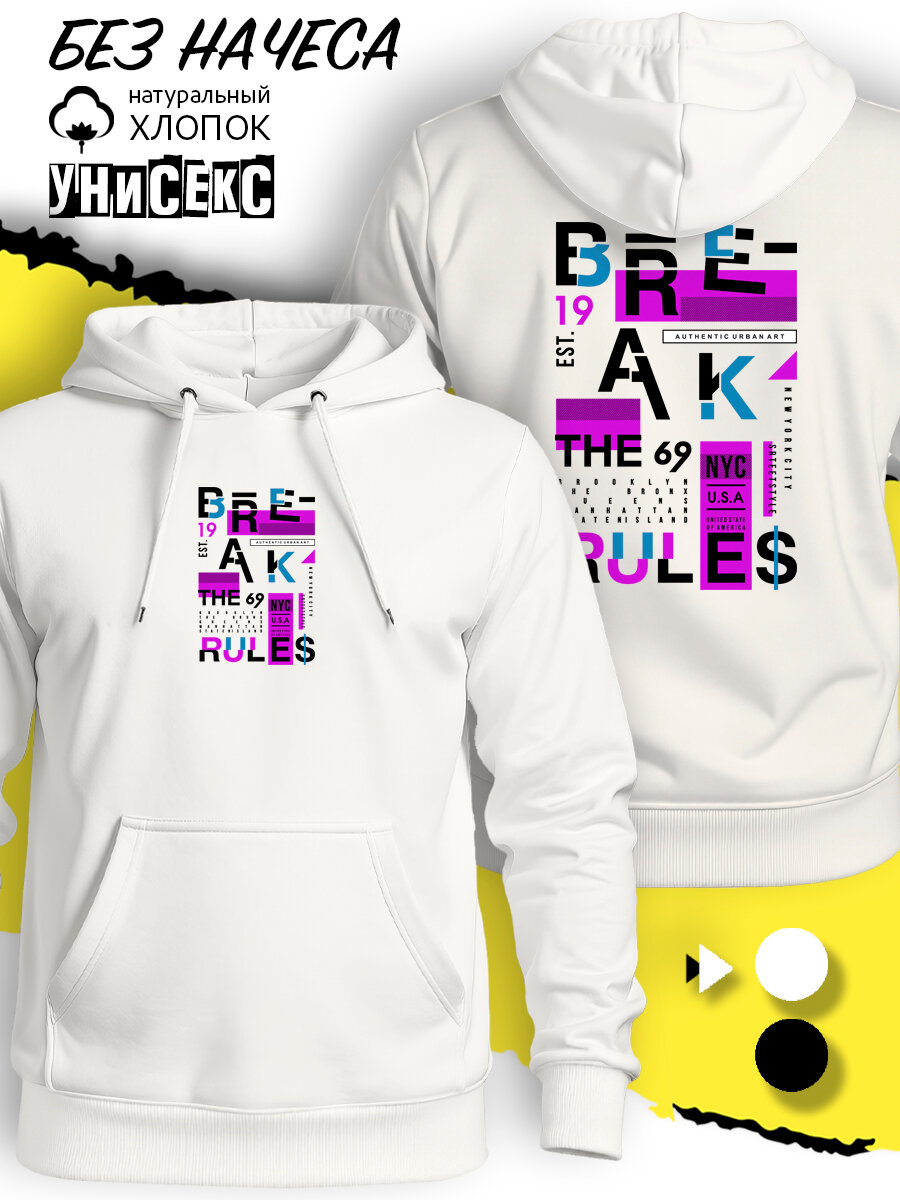 Худи Толстовка свитшот надпись Нью Йорк NYC New York