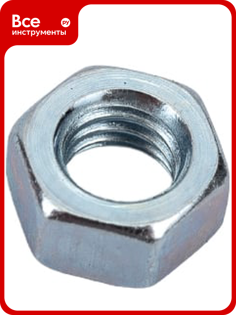 Шестигранная гайка М5 DIN 934, стальная конструкция с цинковым покрытием, правая резьба, высокая прочность
