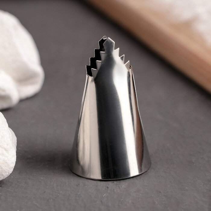 !09 Набор 2 предмета - Насадка кондитерская, d=2,6 см, выход 1,7 см, нержавеющая сталь